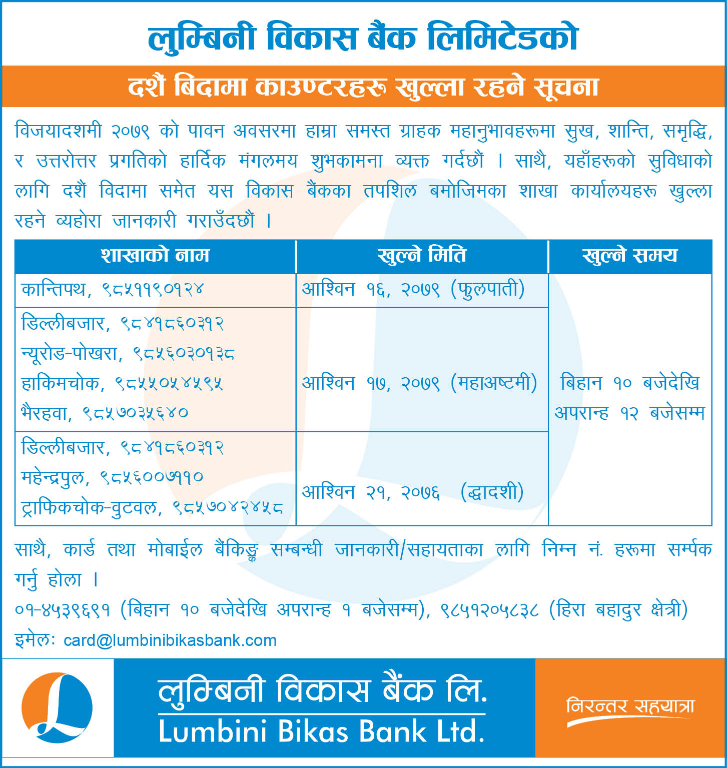 FY-79/80-DASHIN COUNTER OPENING NOTICE 2079